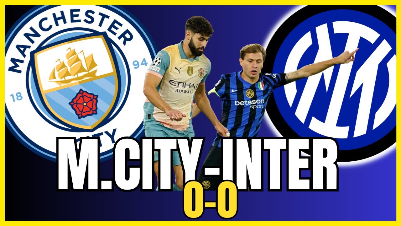 MANCHESTER CITY-INTER 0-0: PARTITA ENORME! SIAMO ORGOGLIOSI! - YouTube