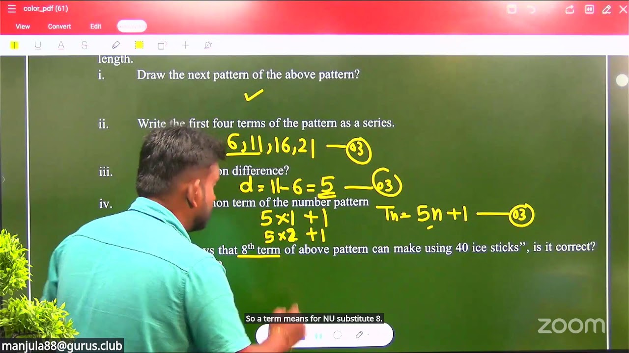 Paper No 9 - Grade 09 Maths Paper Class by Manjula Ranasinghe - YouTube