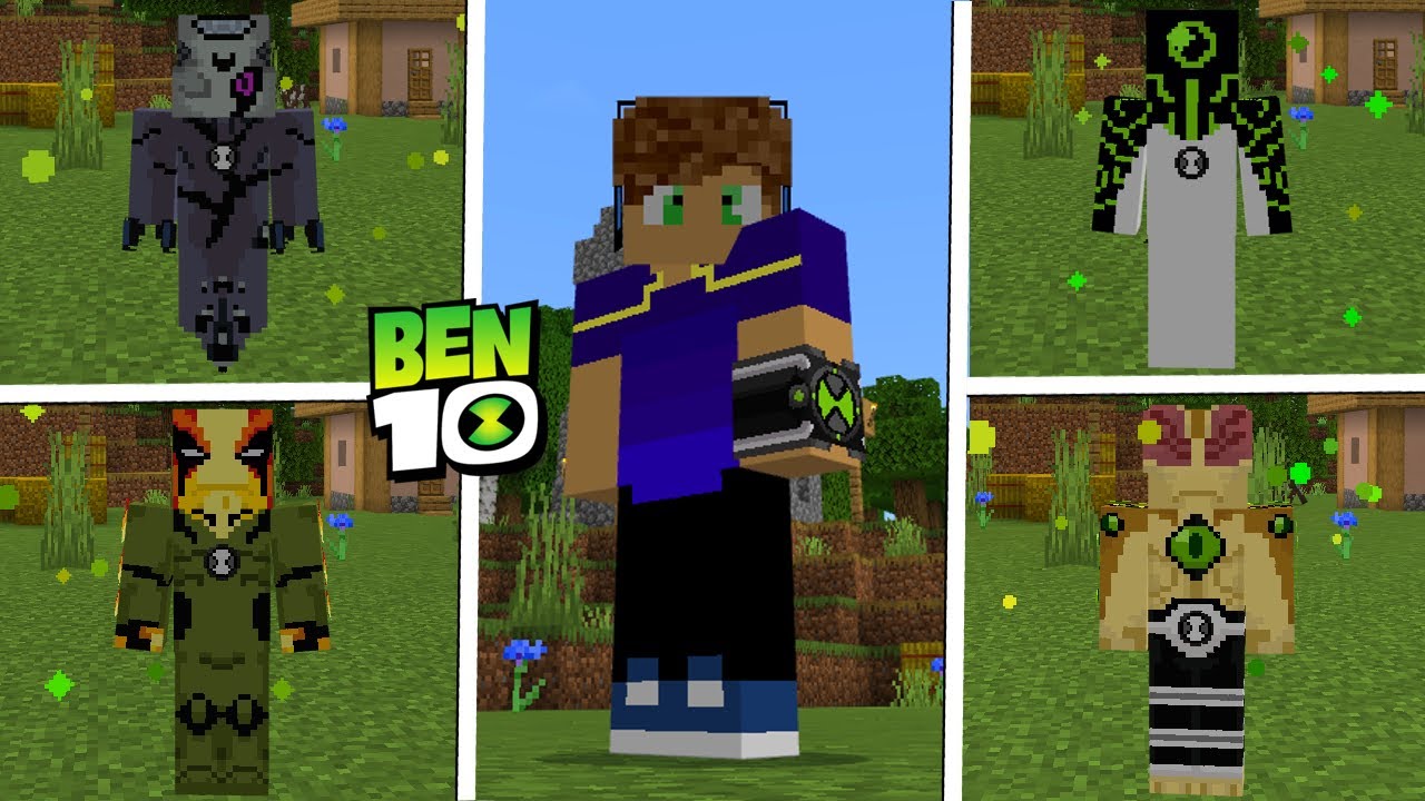 ADDON *NOVO* DO BEN 10 NO MINECRAFT PE!! - YouTube