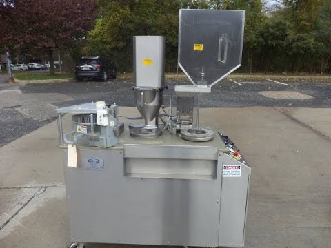 Capsugel CAP8 Capsule Filling Machine, Size "0" - YouTube