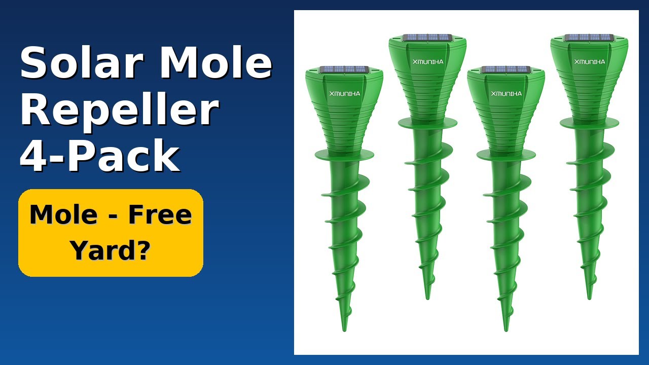REVIEW (2026): Solar Mole Repeller 4-Pack. Features. - YouTube