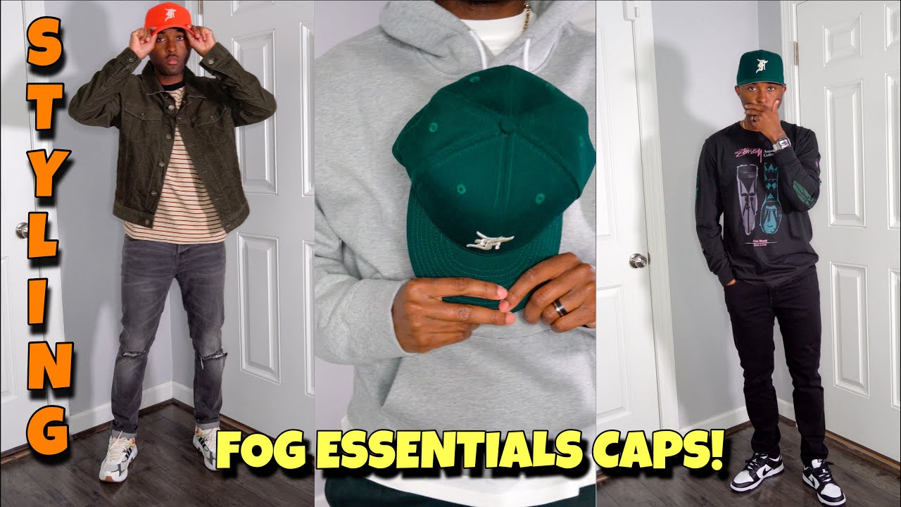 Styling FOG Essentials Caps With 3 Outfits - YouTube