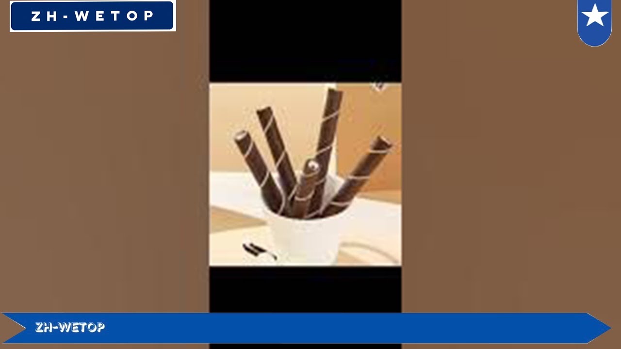 Wafer rolls automatic arranging line and packing machine - YouTube