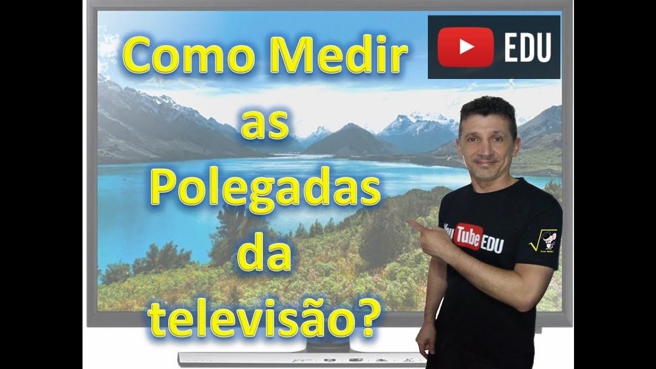 Polegadas da TV: como calcular - Matemática - YouTube