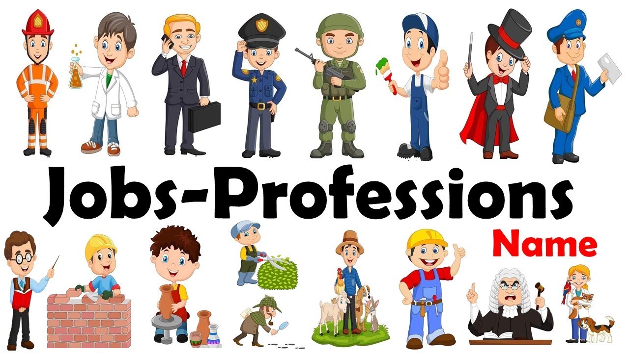 Jobs and Profession Names | Learn Occupations Name in English and Hindi ...