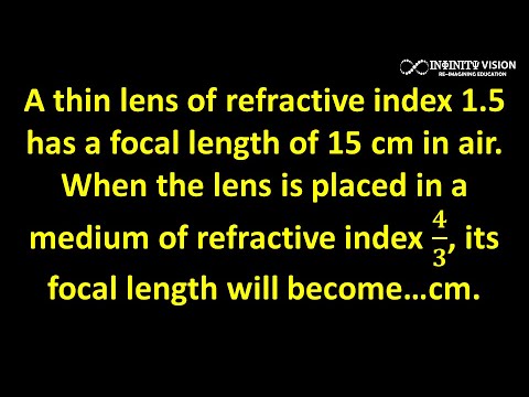Lens maker formula [JEE ADVANCED 1987] - YouTube