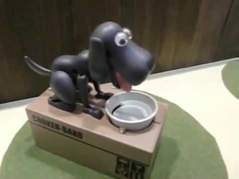 Choken Bako Robotic Dog Bank - YouTube