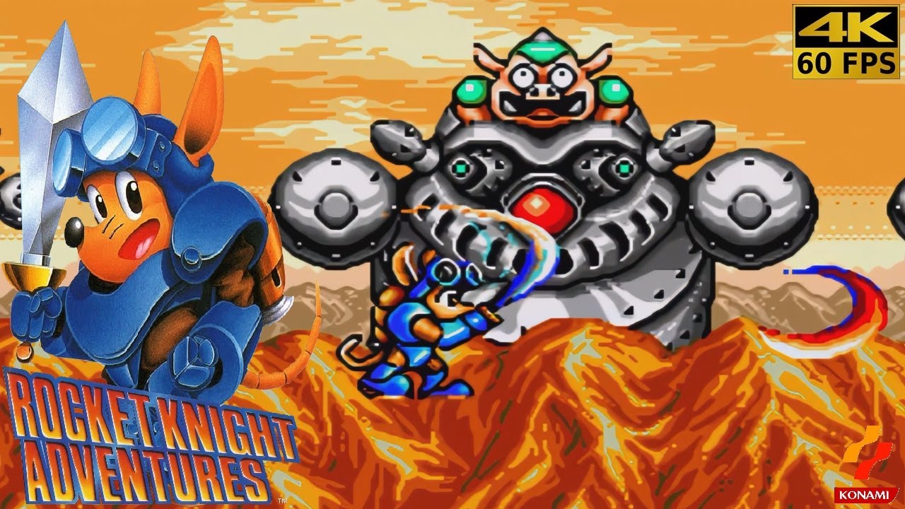 Rocket Knight Adventures - Sparkster [Genesis / 1993] 4K 60FPS - YouTube