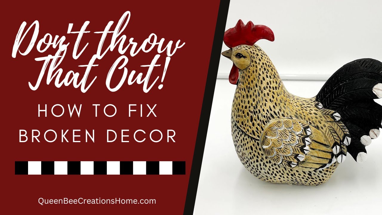 Don't Throw That Out! How to Fix Broken Decor - YouTube