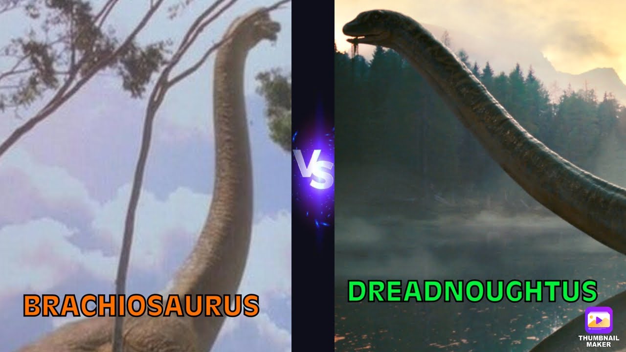 Brachiosaurus vs Dreadnoughtus | Jurassic Park 30th Anniversary Fight ...