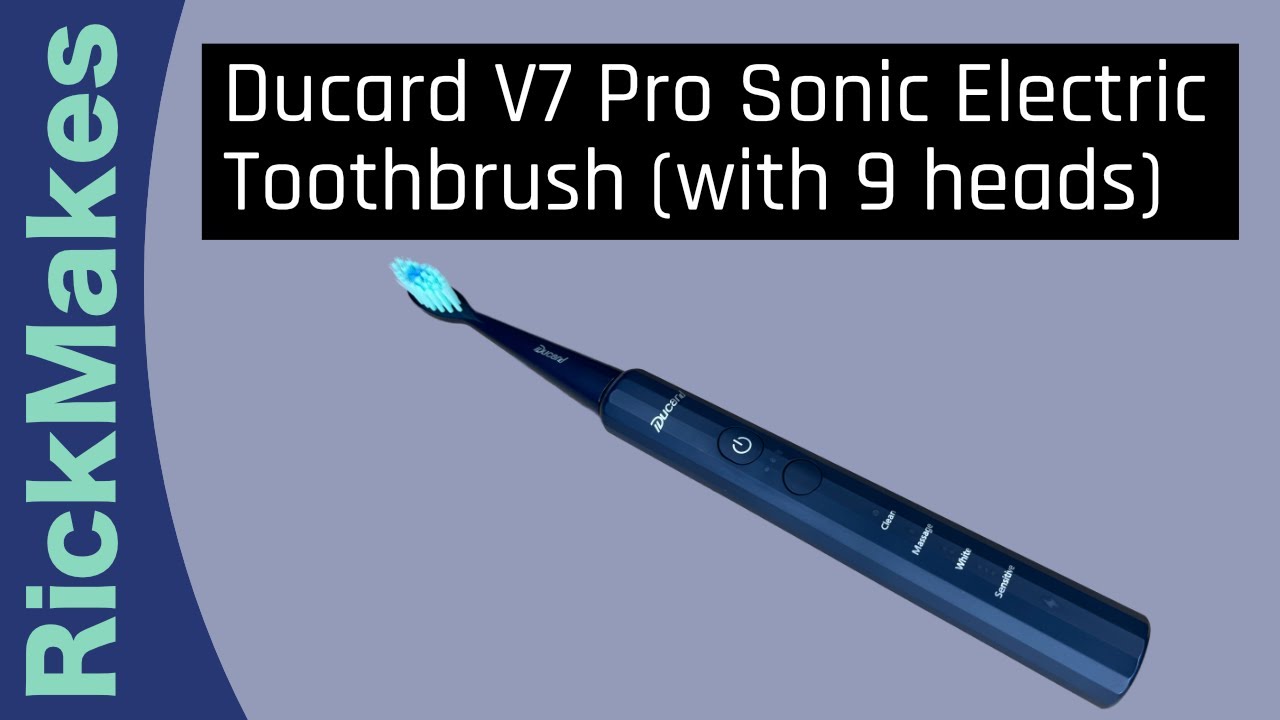 Ducard V7 Pro Sonic Electric Toothbrush (with 9 heads) - YouTube