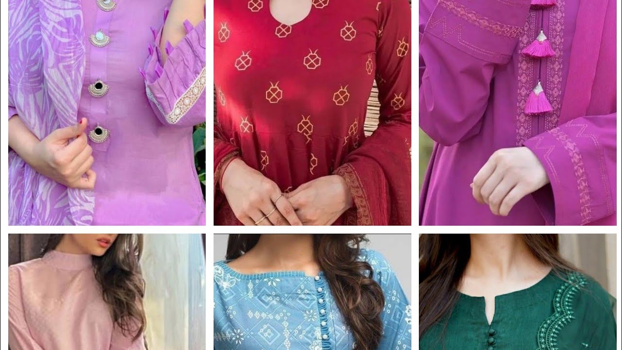 Beautiful and stylish winter neck design for girls/New style of neck in ...
