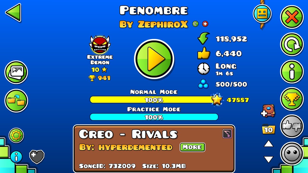Penombre by ZephiroX (Extreme Demon) - YouTube