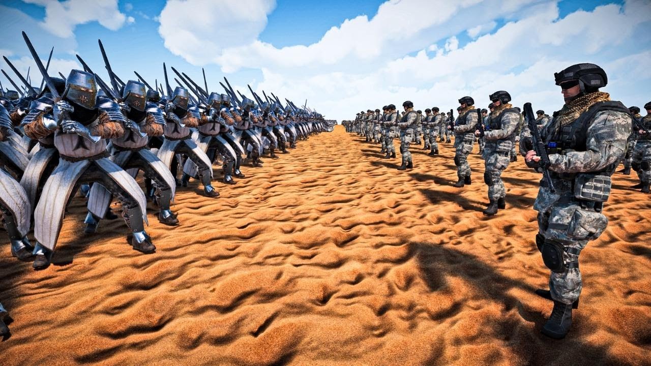 5000 US SPECIAL FORCES VS 1,000,000 CRUSADERS - Ultimate Epic Battle ...