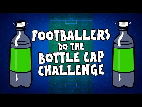 ⚽️FOOTBALLERS do the BOTTLE CAP CHALLENGE!⚽️ (Parody Feat. Ronaldo, Messi, Neymar and more!)