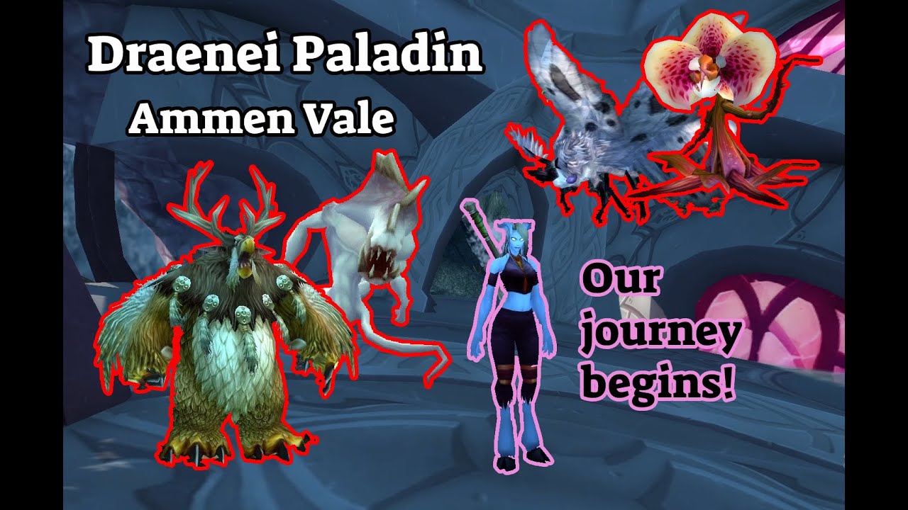 Classic WoW LORE Playthrough | Draenei Paladin | Ammen Vale - YouTube