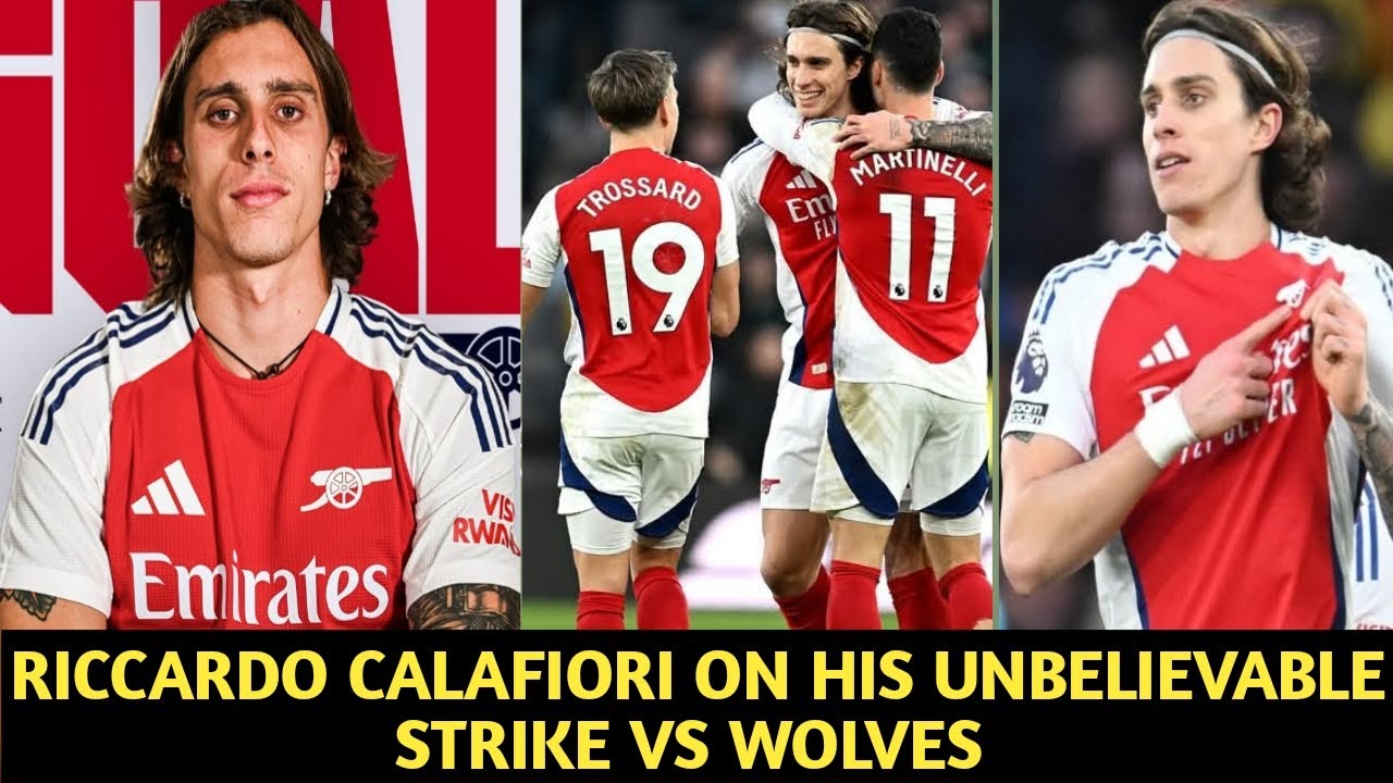 WOW: WHAT CALAFIORI TOLD HIS TEAMMATE BEFORE HIS GOAL VS WOLVES AT THE ...