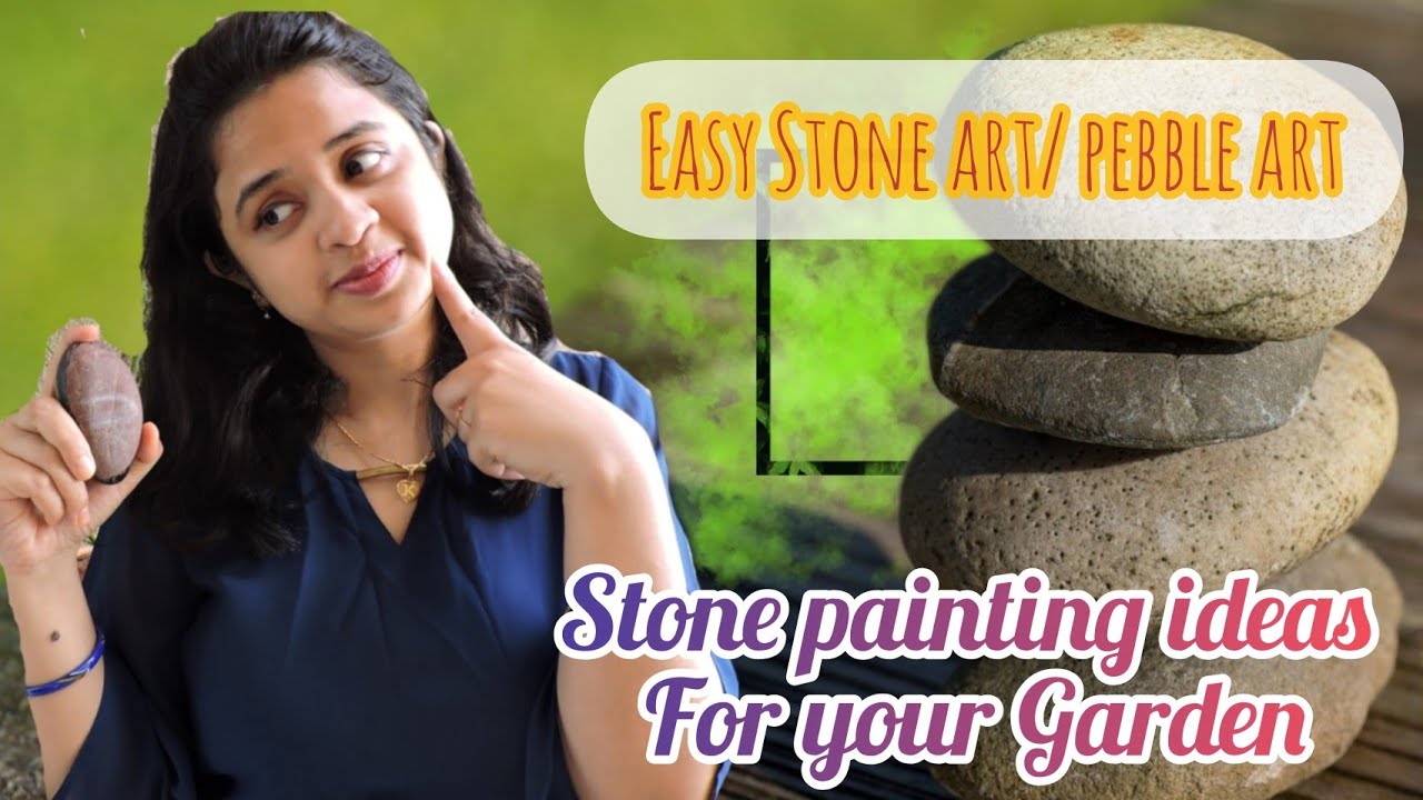 #stoneartideas Easy Stone Art | Pebble Art | Garden Decor - YouTube