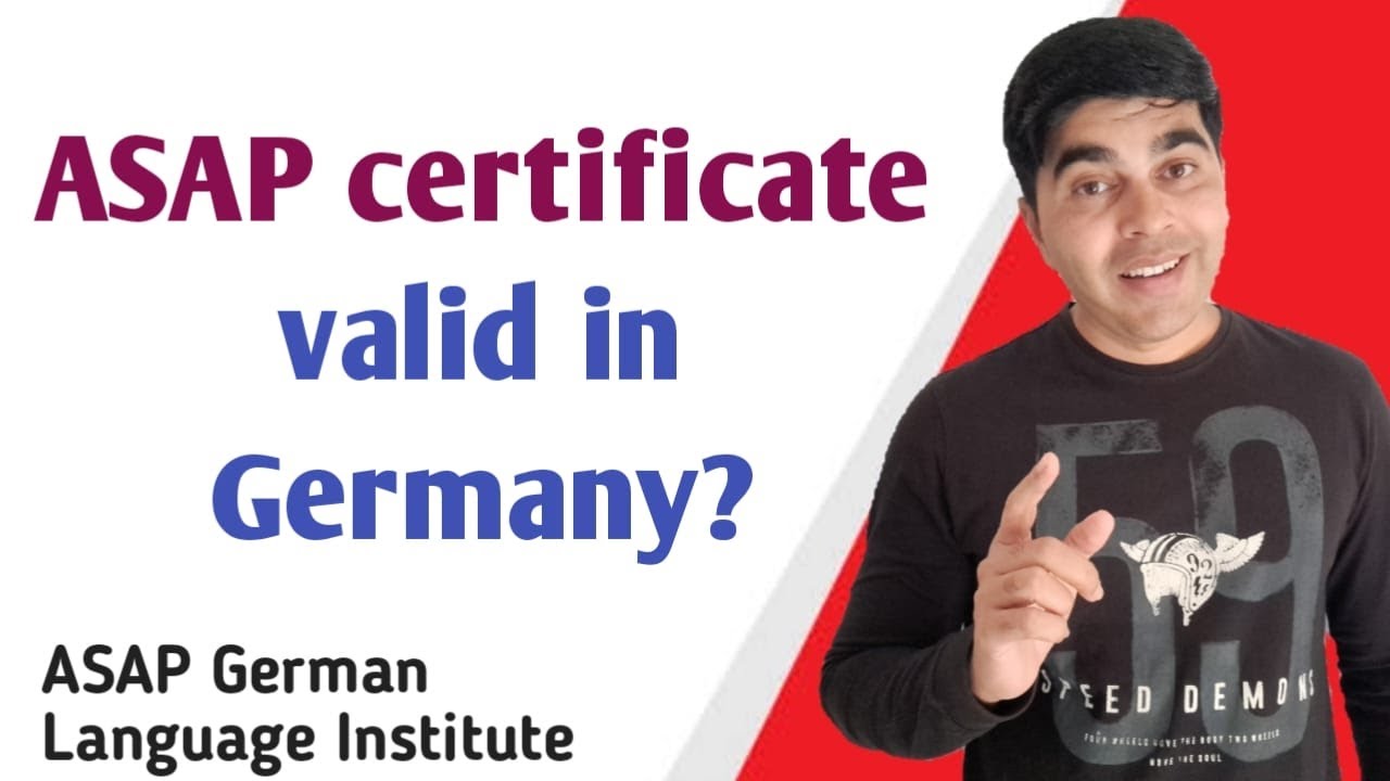 German language certified course | Goethe Certificate | Is asap ...