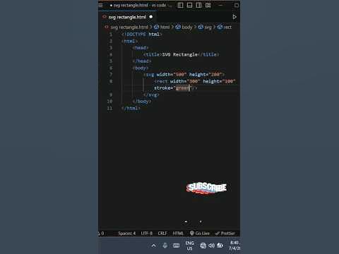 🧑🏻‍💻 Create a SVG Rectangle | Html Css #coding #viral #shorts - YouTube