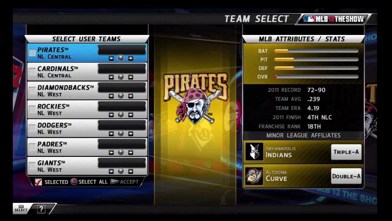 MLB The Show 12 :: Franchise Mode Episode 1 - YouTube