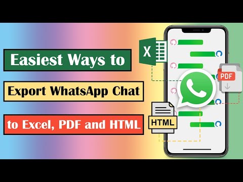Easiest Ways to Export WhatsApp chat to Excel PDF and HTML