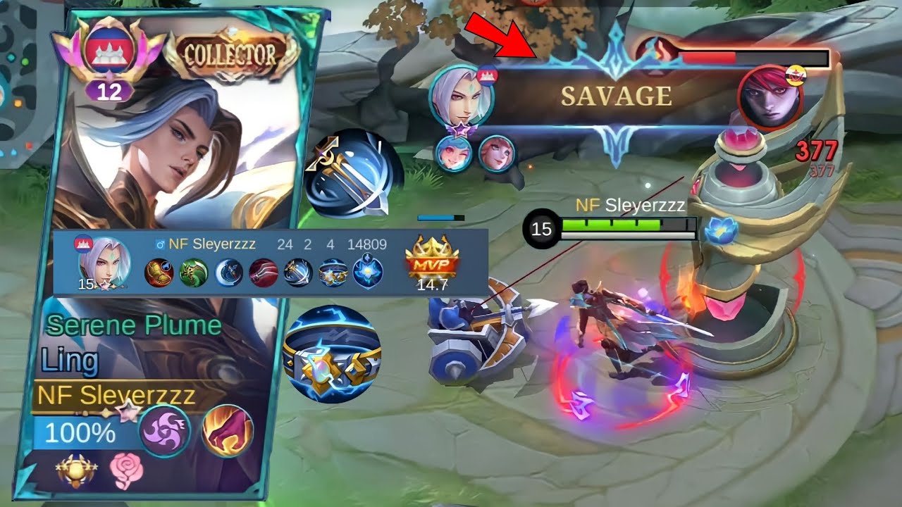 LING PERFECT 24 KILL + SAVAGE !! AUTO SKILL 4 SWORD NEW BEST BUILD ...