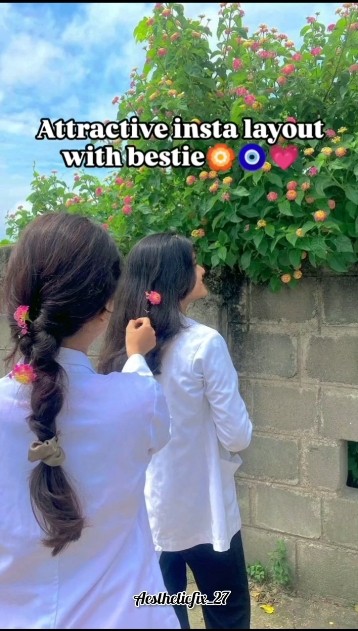 Attractive insta layout with bestie 🫂🎀 #trending #shortvideo # ...
