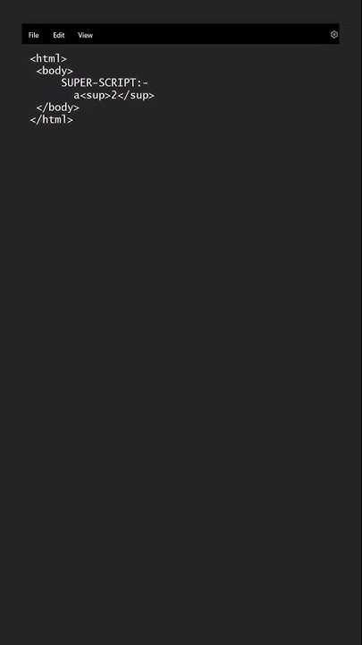 Learn HTML ।।Super-script tag।। HTML for beginners - YouTube