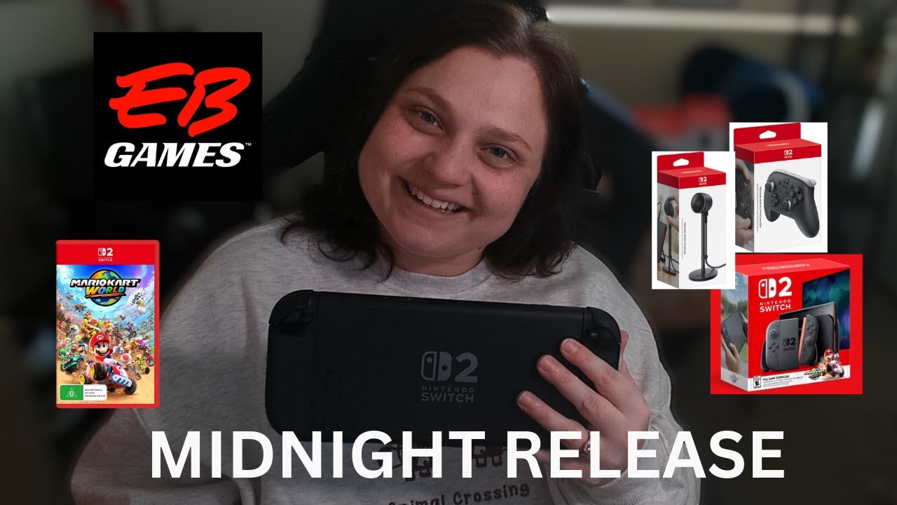 I Got The Switch 2 FIRST | EB Games Midnight Launch - YouTube