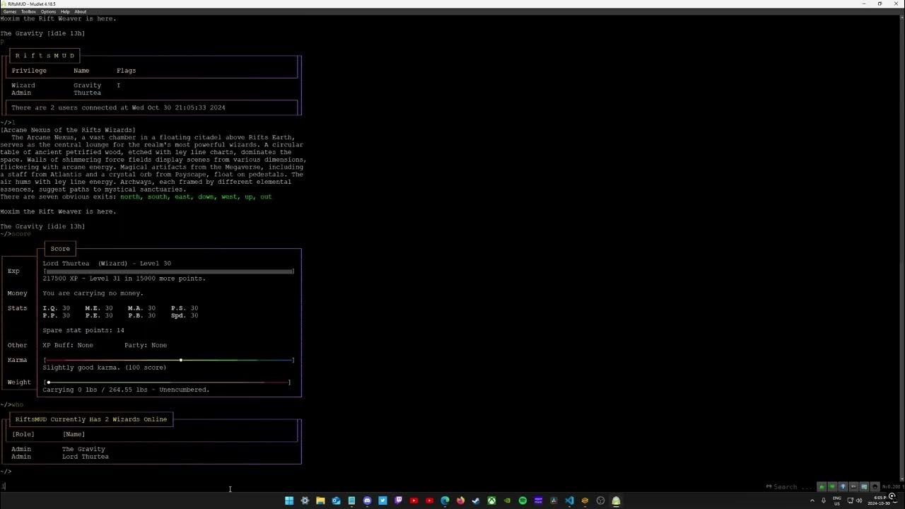 Multi-User Dungeon: Various LPC Project Demos - Gameplay - YouTube