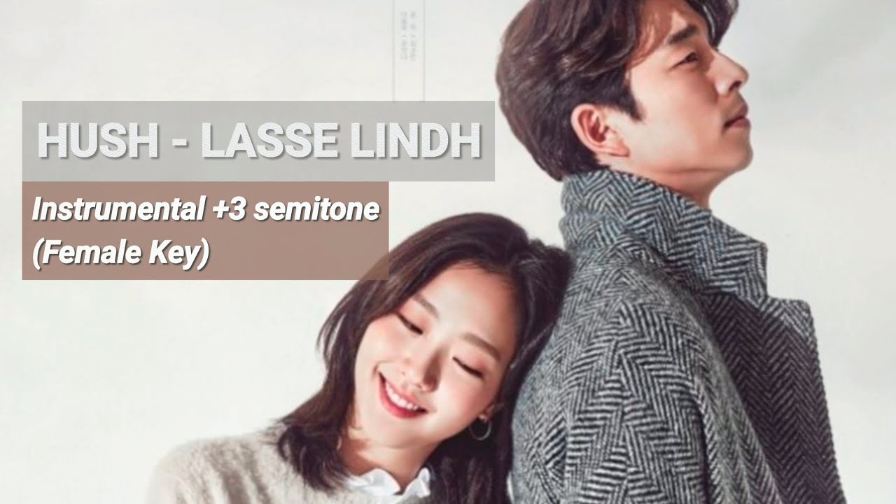 HUSH - LASSE LINDH | +3 Semitone | FEMALE KEY KARAOKE | Instrument with ...
