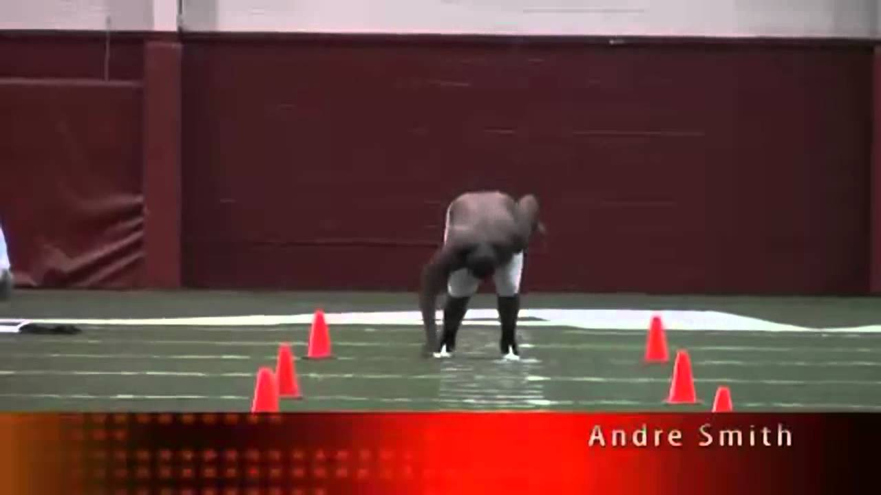 Andre Smith runs the 40 yard dash - YouTube