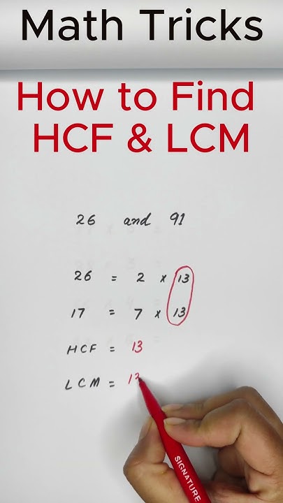 Hcf and Lcm#education #mathstricks #mathexplorers - YouTube