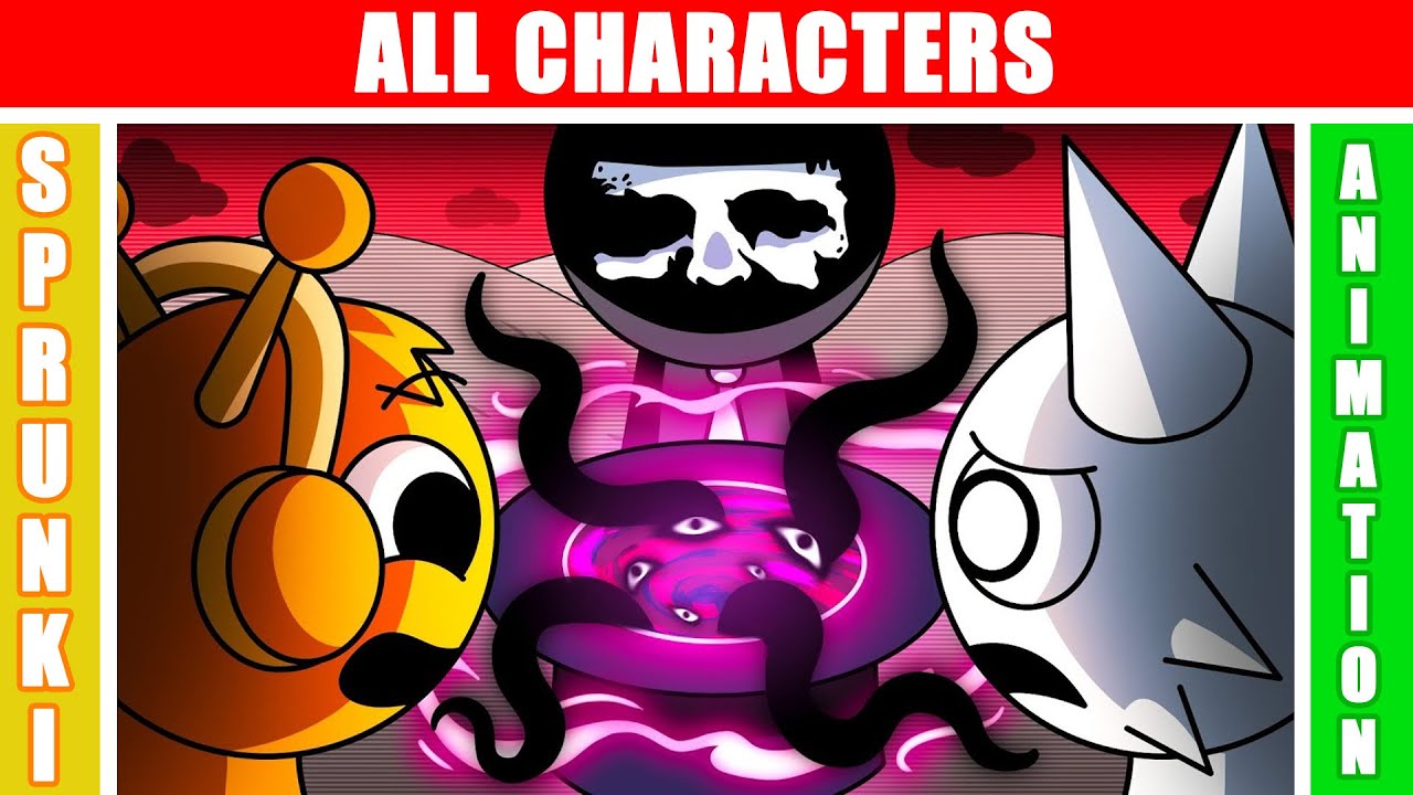 Decoding all characters in Sprunki: Phase 3 ... (Cartoon Animation) of ...