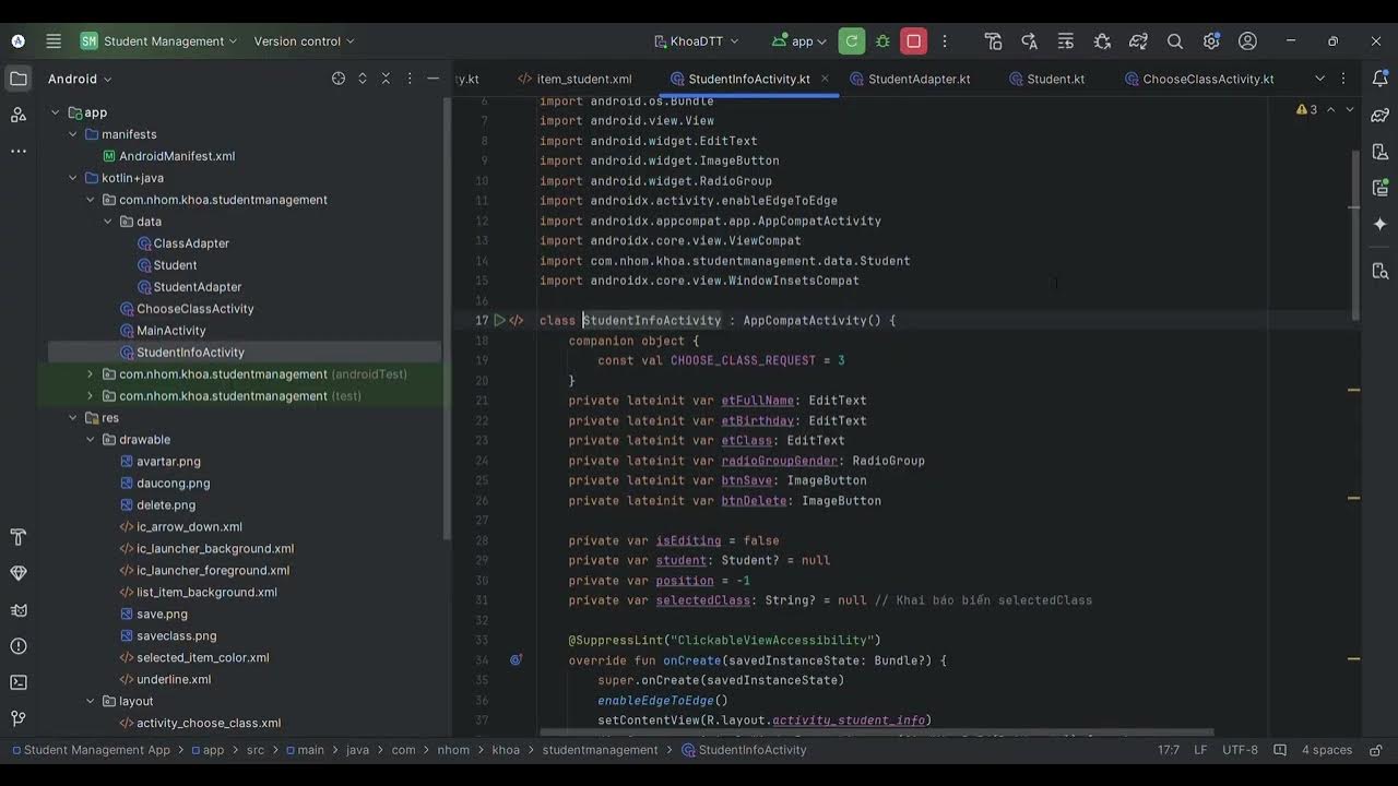 Student Management App - YouTube