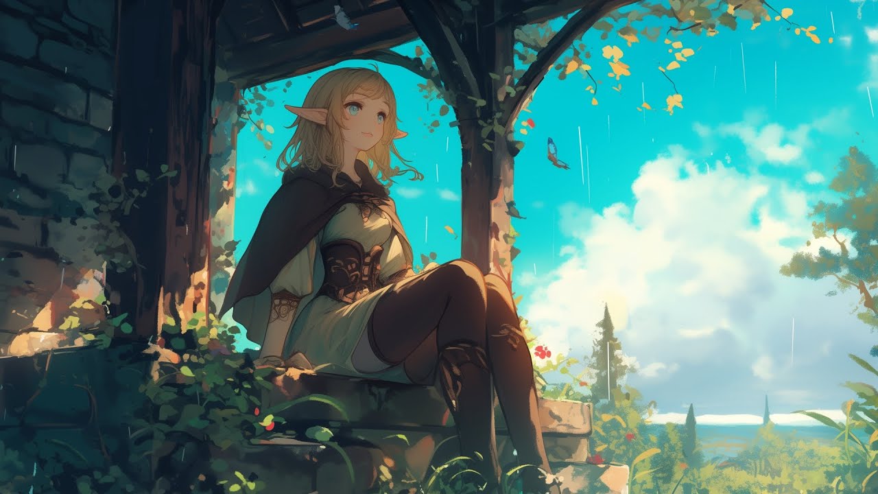 Relaxing Medieval Music with Rain Sounds - Fantasy Bard/Tavern Ambience ...