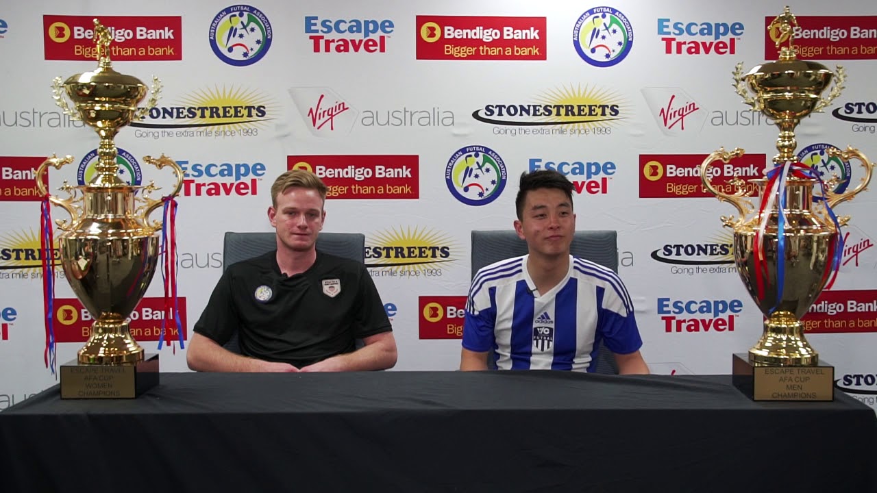 Escape Travel AFA Cup - Men's Final Press Conference - YouTube