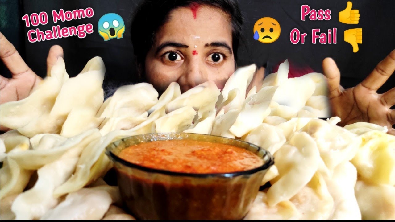 100 MOMO EATING CHALLENGE 🥟 100 DUMPLINGS EATING CHALLENGE|EATING ...