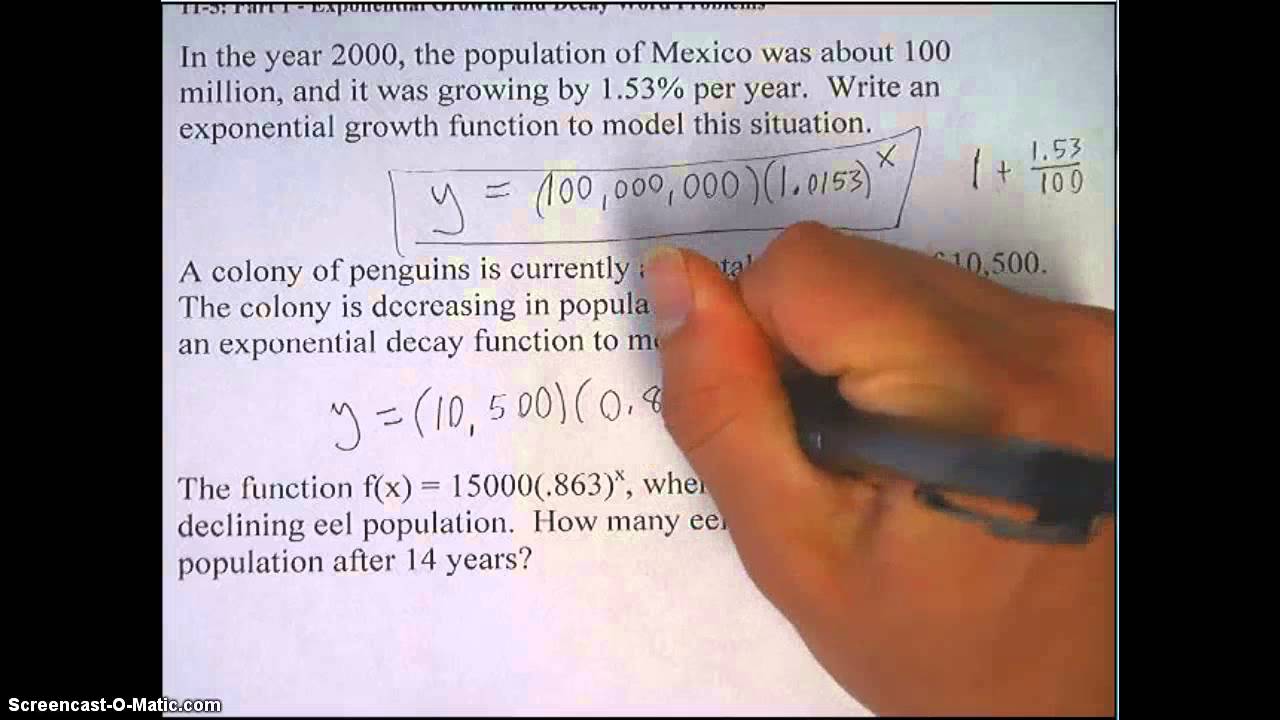 SPHS Pre AP Algebra 2 Exp Log Word Problems Part 1 YouTube sphs-pre-ap-algebra-2-exp-log-word-problems-part-1-youtube