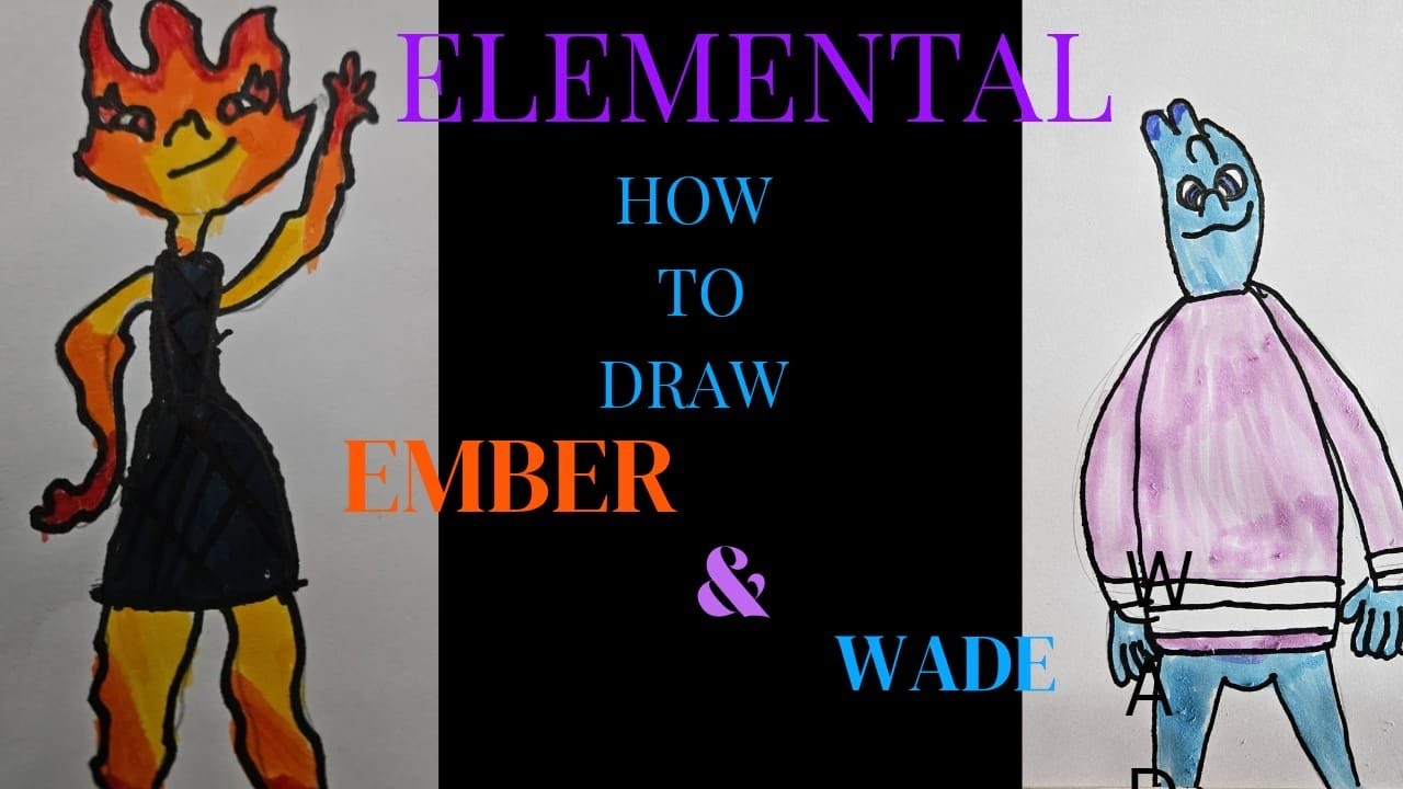 How to draw Ember and Wade#elemental #cartoon #character # ...