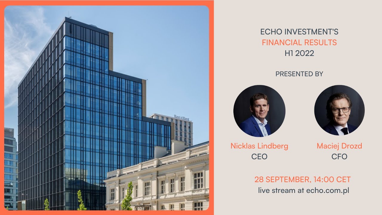 Echo Investment's result conference - H1 2022 - YouTube