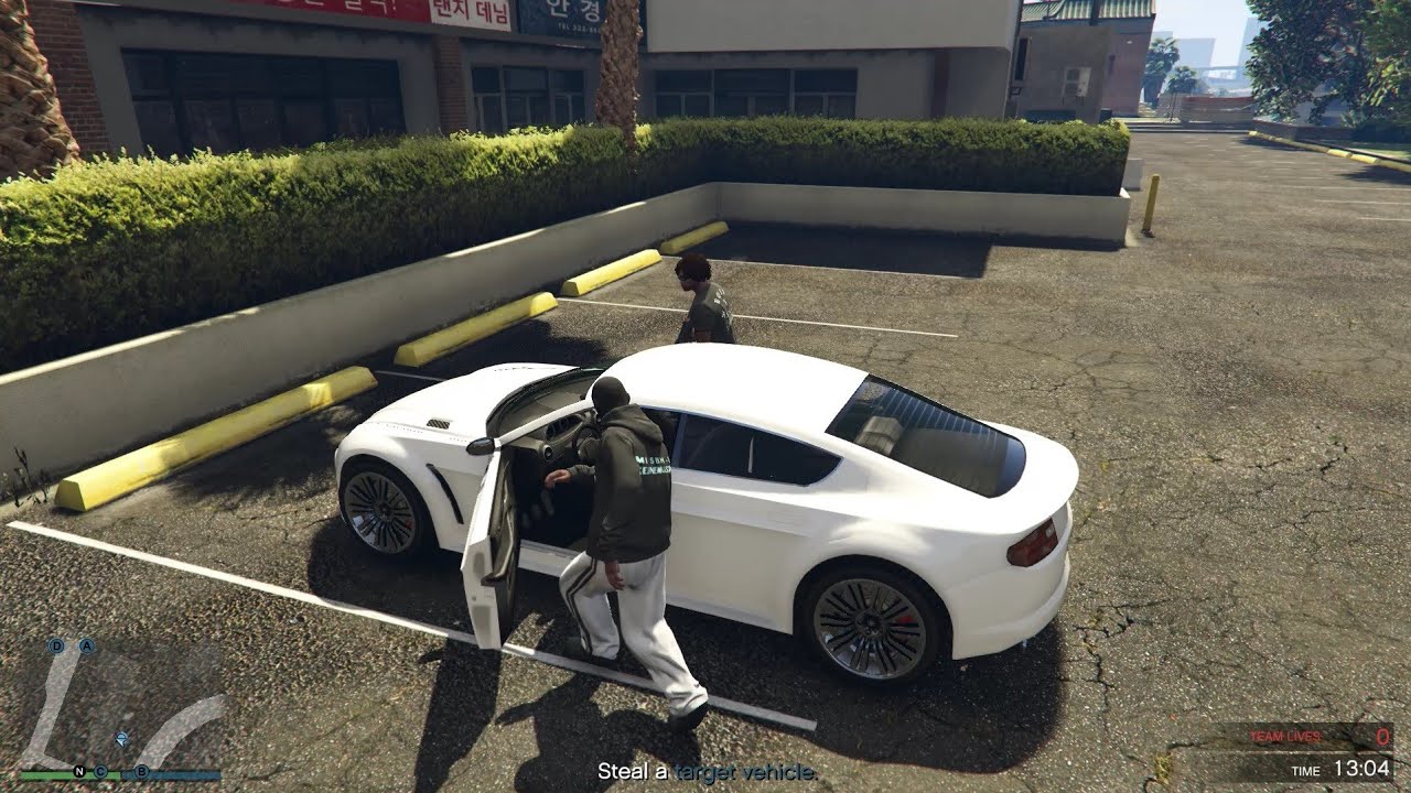 GTA ONLINE 2 PLAYER Deliver the vehicle to the docks - YouTube