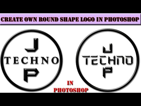 Create 3d round shape logo in Photoshop cc 2017 😎 - YouTube