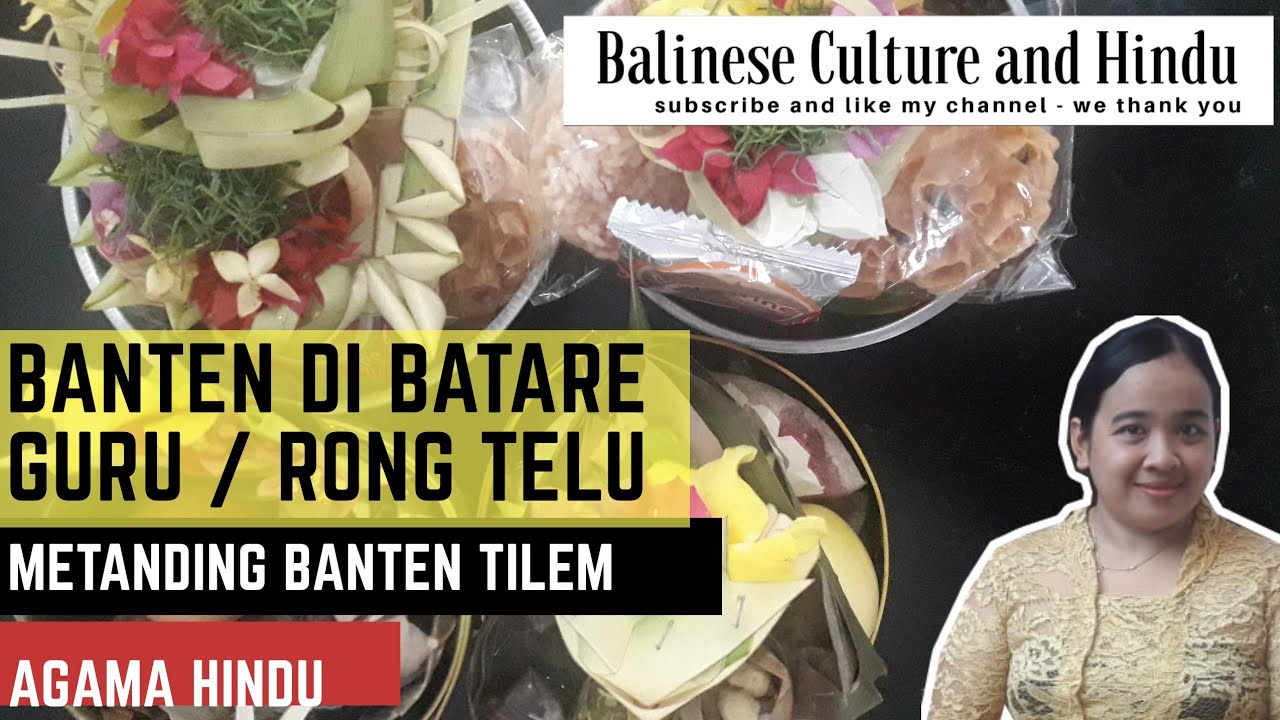 Cara membuat Banten Tilem untuk Batara Guru / Rong Telu Perumahan ...