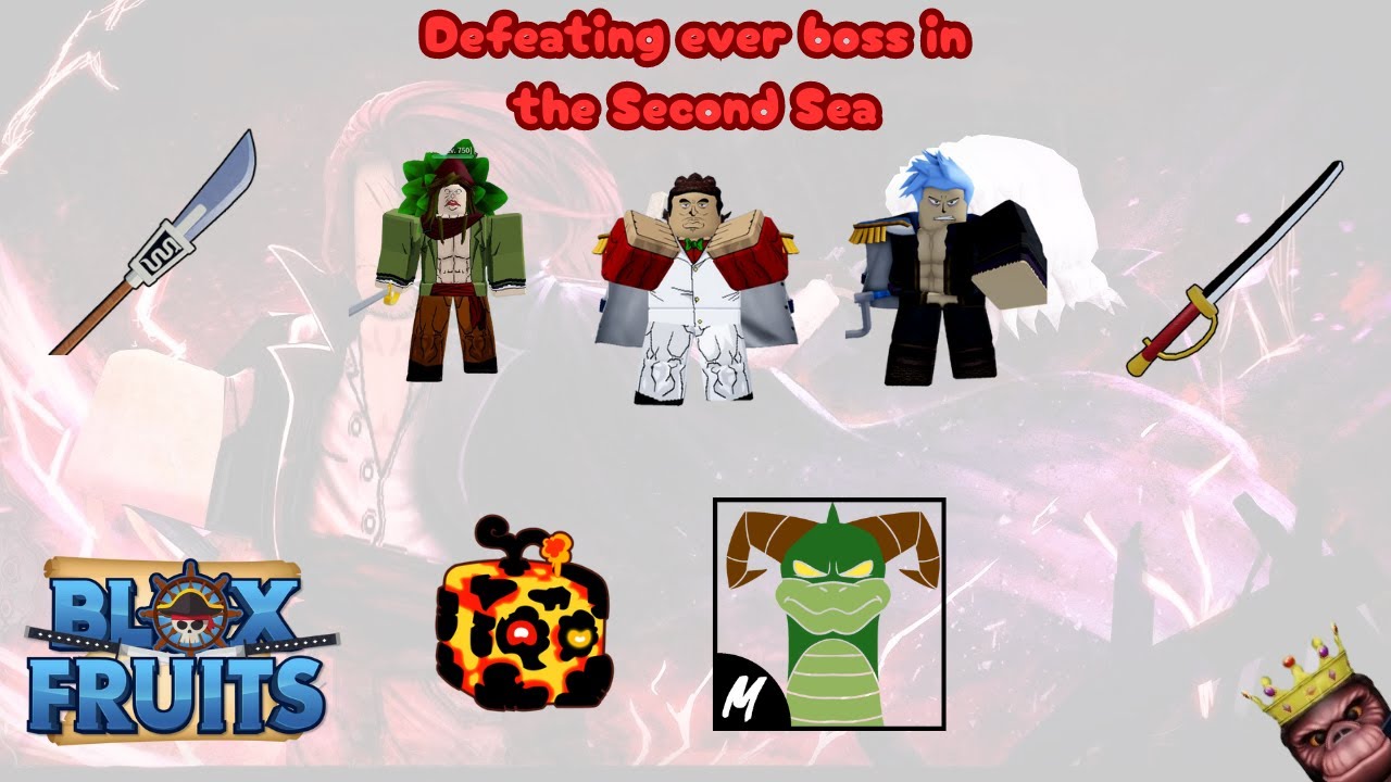 KILLING EVERY BOSS IN THE SECOND SEA | Blox Fruits - YouTube