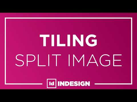 Split Wall Graphic into Stripes - Tiling in Indesign - YouTube