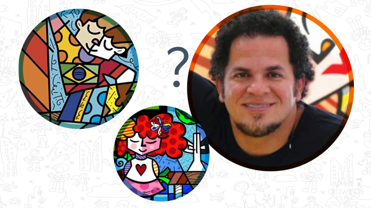 TUTORIAL: Romero Britto - Colourful Cartoon Art - YouTube
