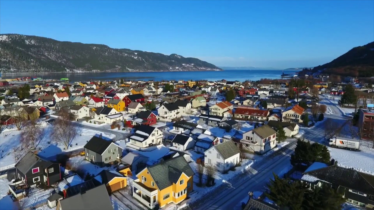 Orkanger City of Norway+Drone - YouTube