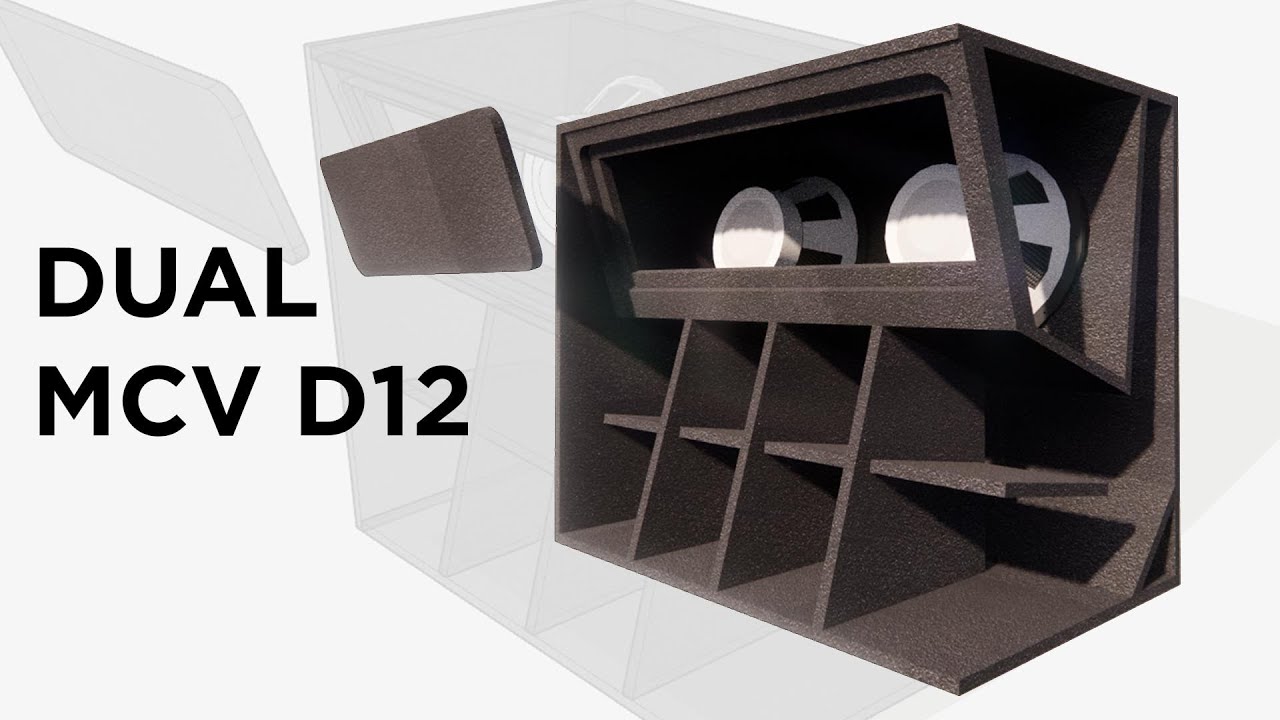 Dual MCV D12 Speaker Box Plan, Box Design Standard Size - YouTube